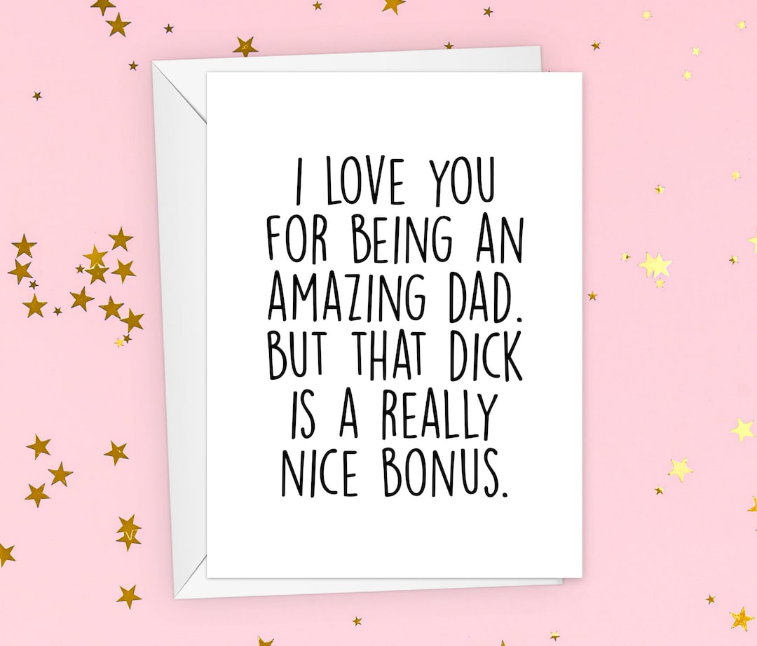 Naughty Fathers Day Card Dilf T Husband Fathers Day Greeting Card