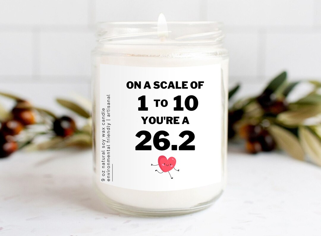 Heartfelt Marathon Runner Candle, for Runner Gift, Marathon Finisher ...
