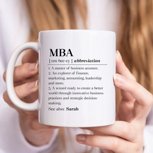 Personalized Mba Graduation Mug, Custom Master of Business ...