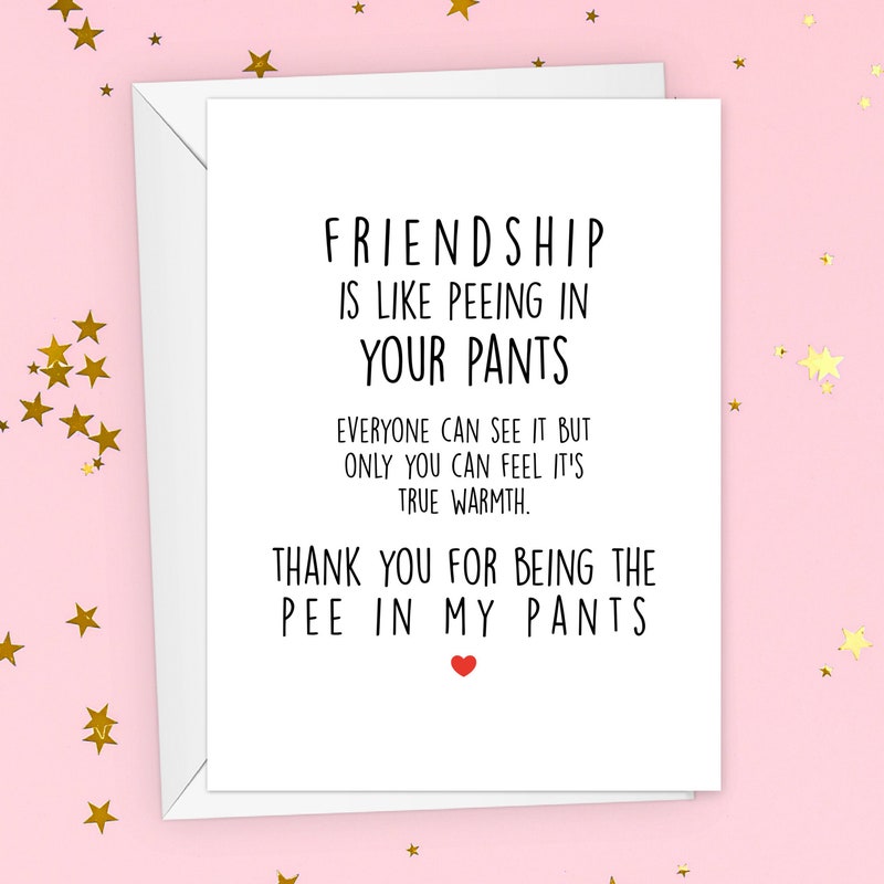 Funny Friend Card - Etsy