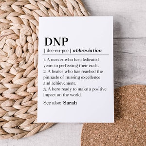 Personalized Dnp Graduation Card, Custom Doctor of Nursing Practice ...