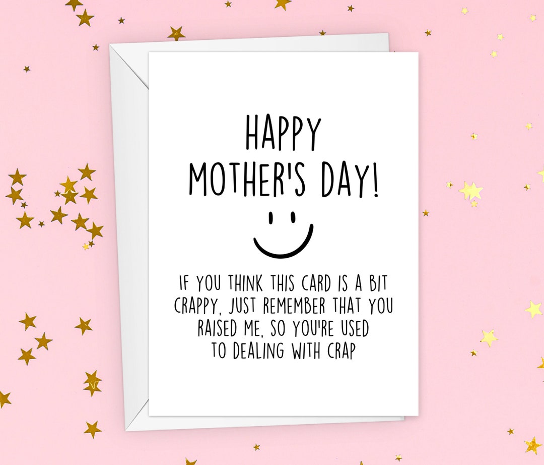 Funny Mothers Day Card Happy Mothers Day Mom T Hilarious Mothers