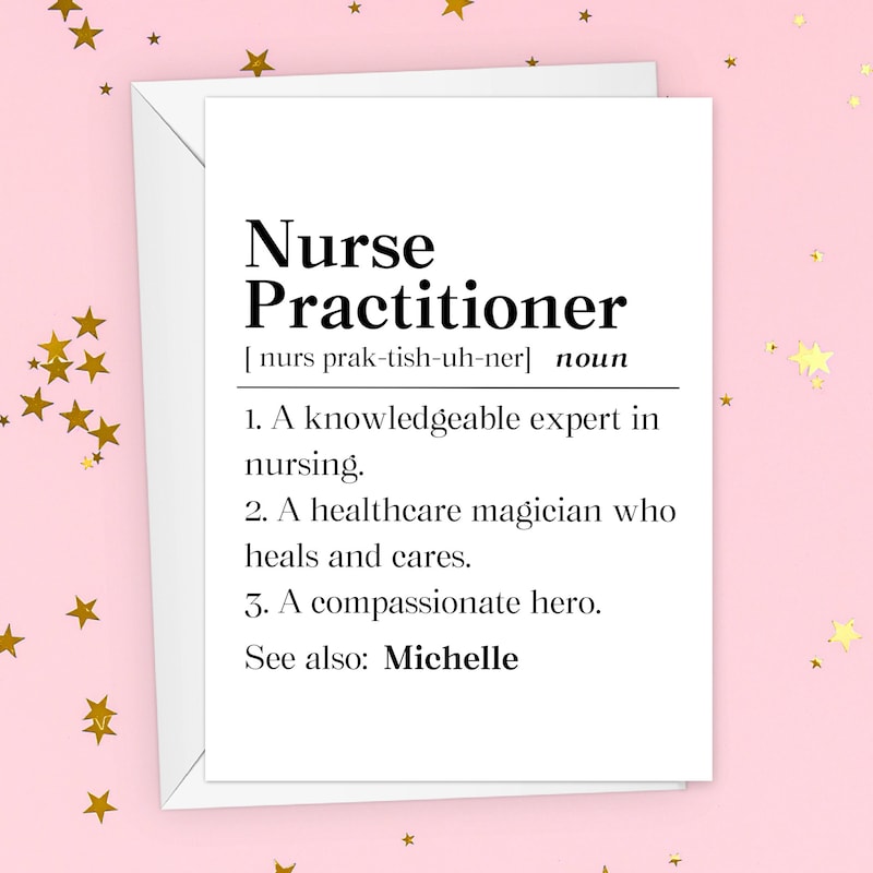 Nurse Practioner Thank You Cards - Etsy