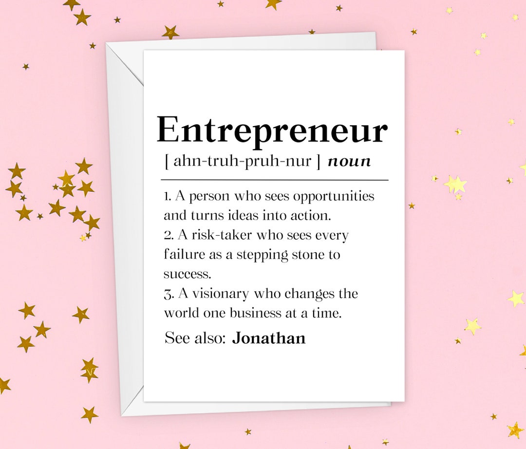 Personalized New Business Owner Card, Business Owner Anniversary Gift ...