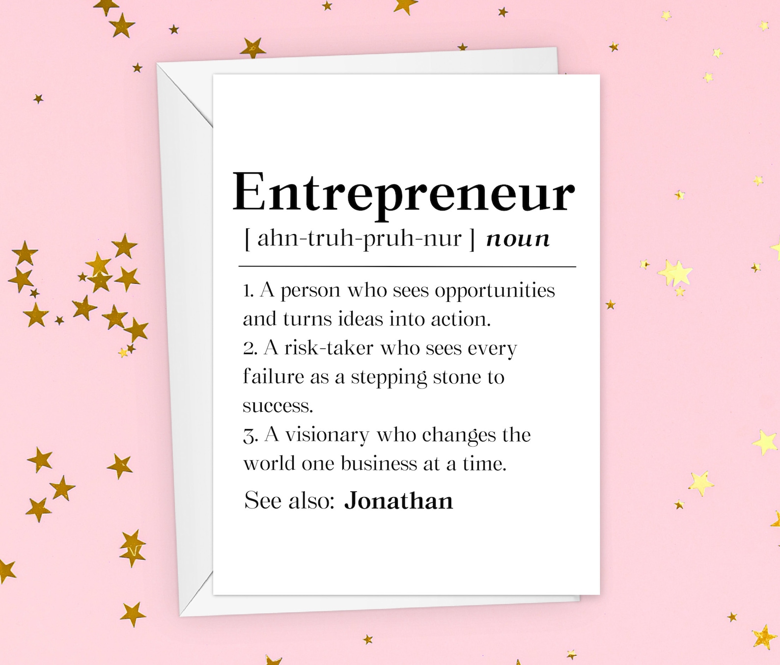 Personalized New Business Owner Card, Business Owner Anniversary Gift ...
