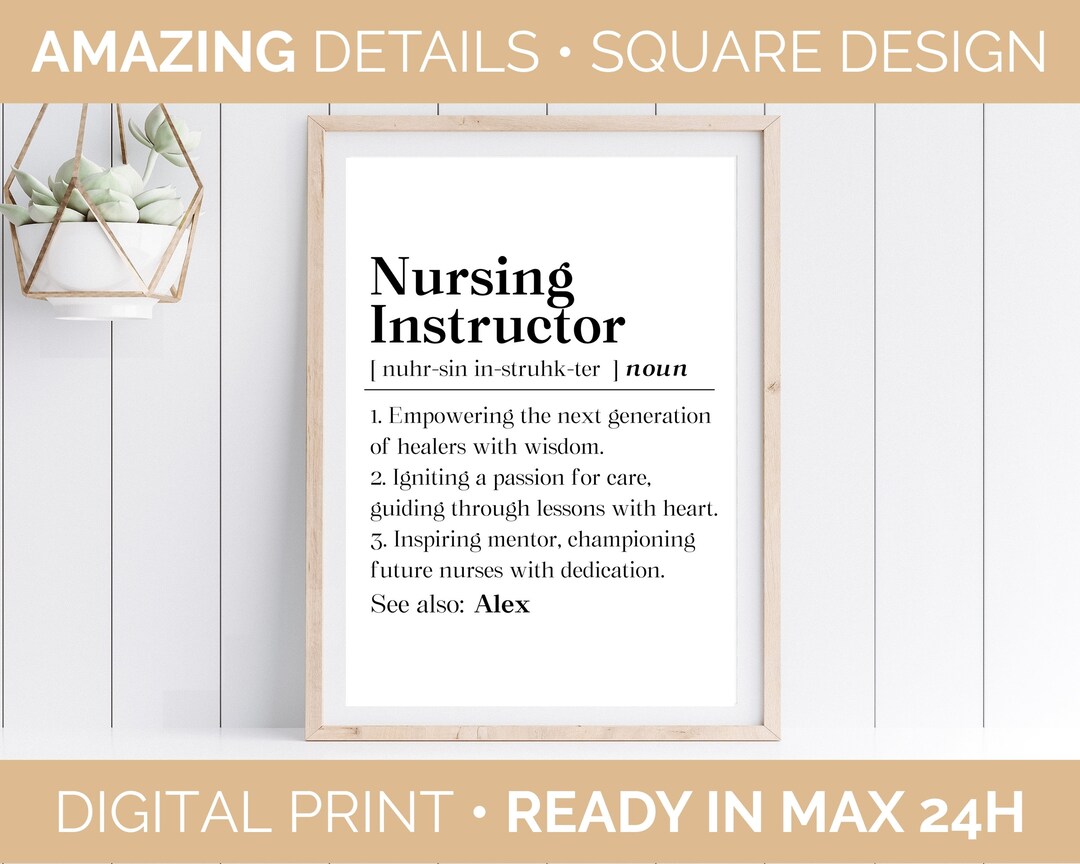 Funny Nursing Instructor Definition Png, Custom Nursing Instructor ...
