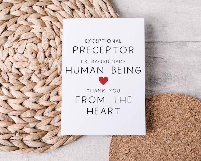 Preceptor Thank You Card, Nurse Preceptor Appreciation Gift, Nurse Week ...