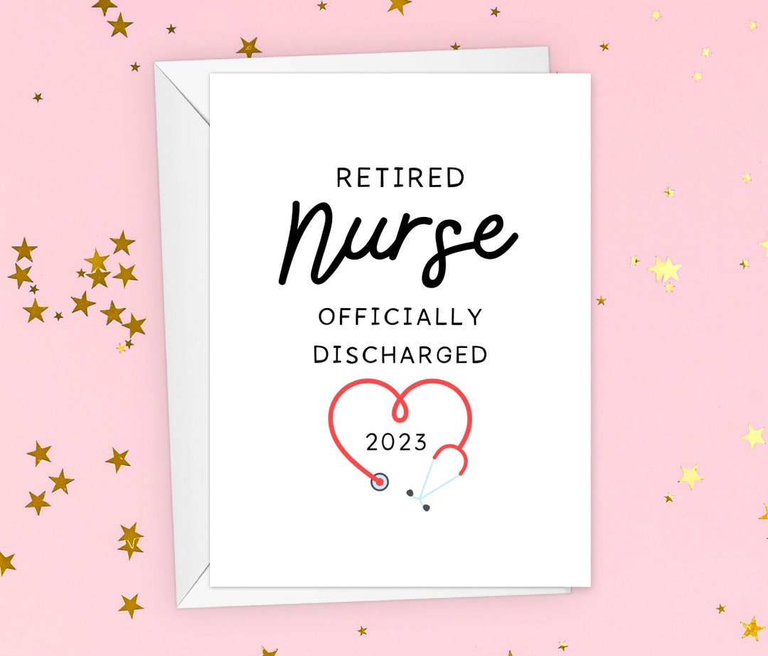 Retired Nurse Card, Personalized Nurse Retirement Gift, Officially ...