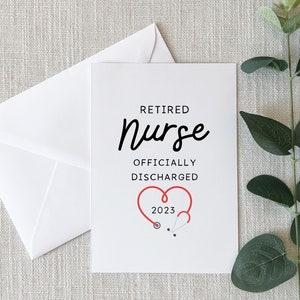 Retired Nurse Card, Personalized Nurse Retirement Gift, Officially ...