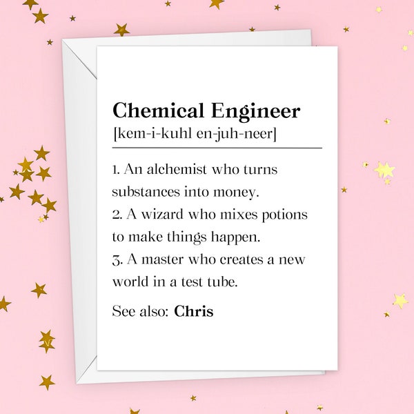 Engineering Birthday Card - Etsy