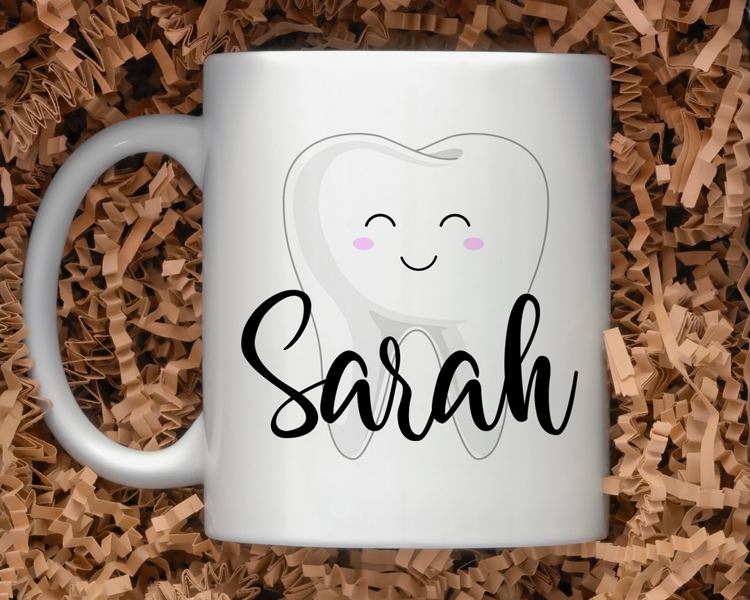 Personalized Tooth Dentist Mug, Dental Assistant Custom Gift, Dental ...