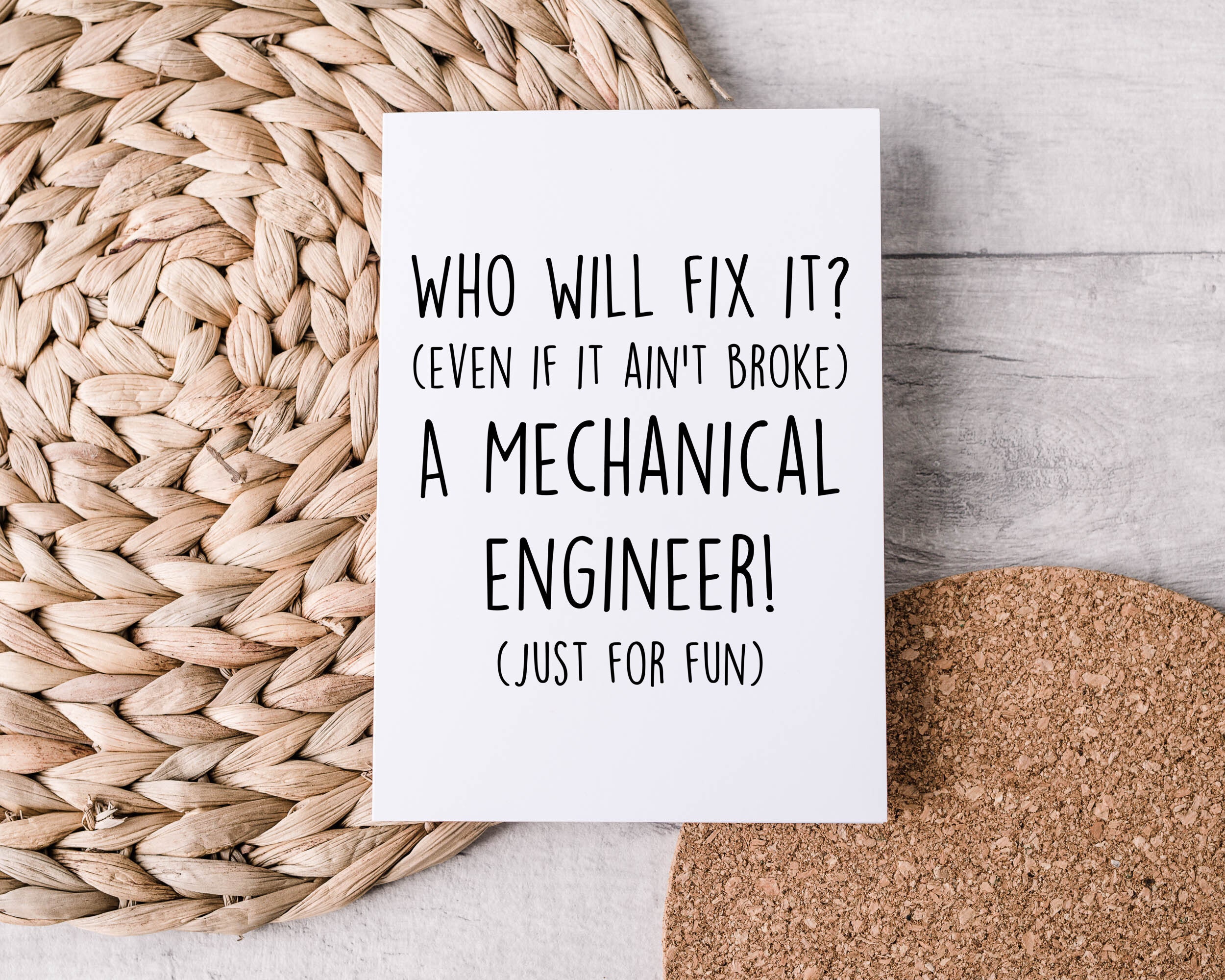 Mechanical Engineer Birthday Funny Card Mechanical - Etsy