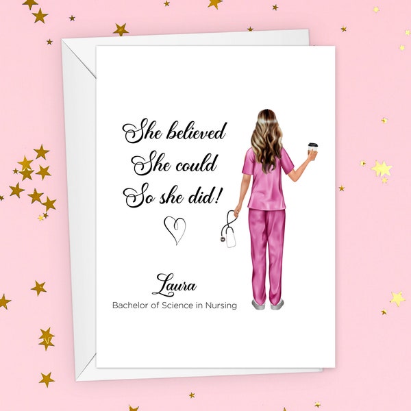 New Bsn Grad Card - Etsy