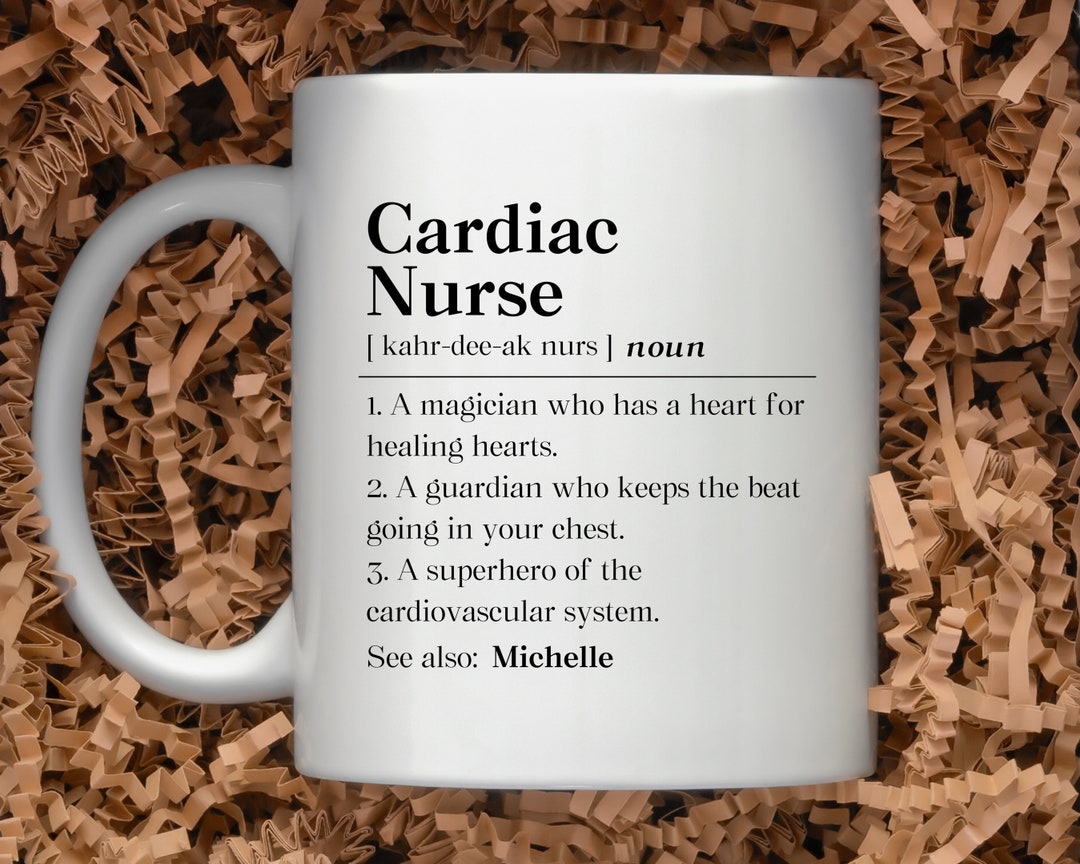 Personalized Cardiac Nurse Mug, Custom Cardiac Nursing Gift, Cardiac ...