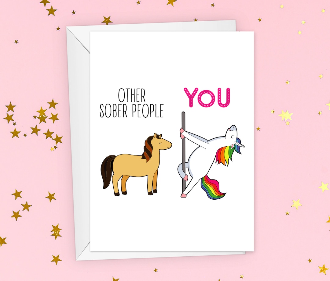 Sober Anniversary Card, Sobriety for Women Gift, Sobriety for Men ...