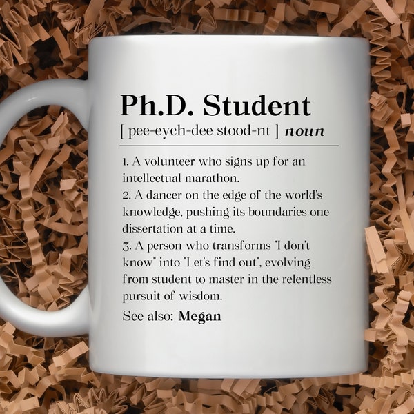 Phd Student Mug - Etsy