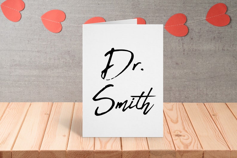 Personalized Doctor Thank You Card Custom Phd Graduation - Etsy