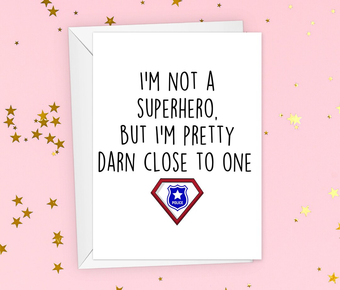 Police Officer Card, Officer Appreciation Card, Law Enforcement ...