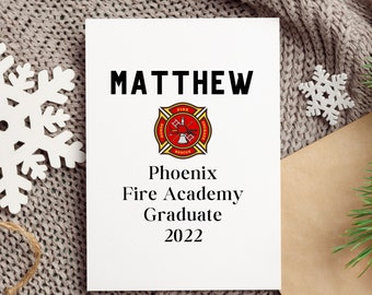 Fire Academy Graduation Card - Etsy
