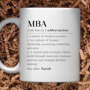 Personalized Mba Graduation Mug, Custom Master of Business ...