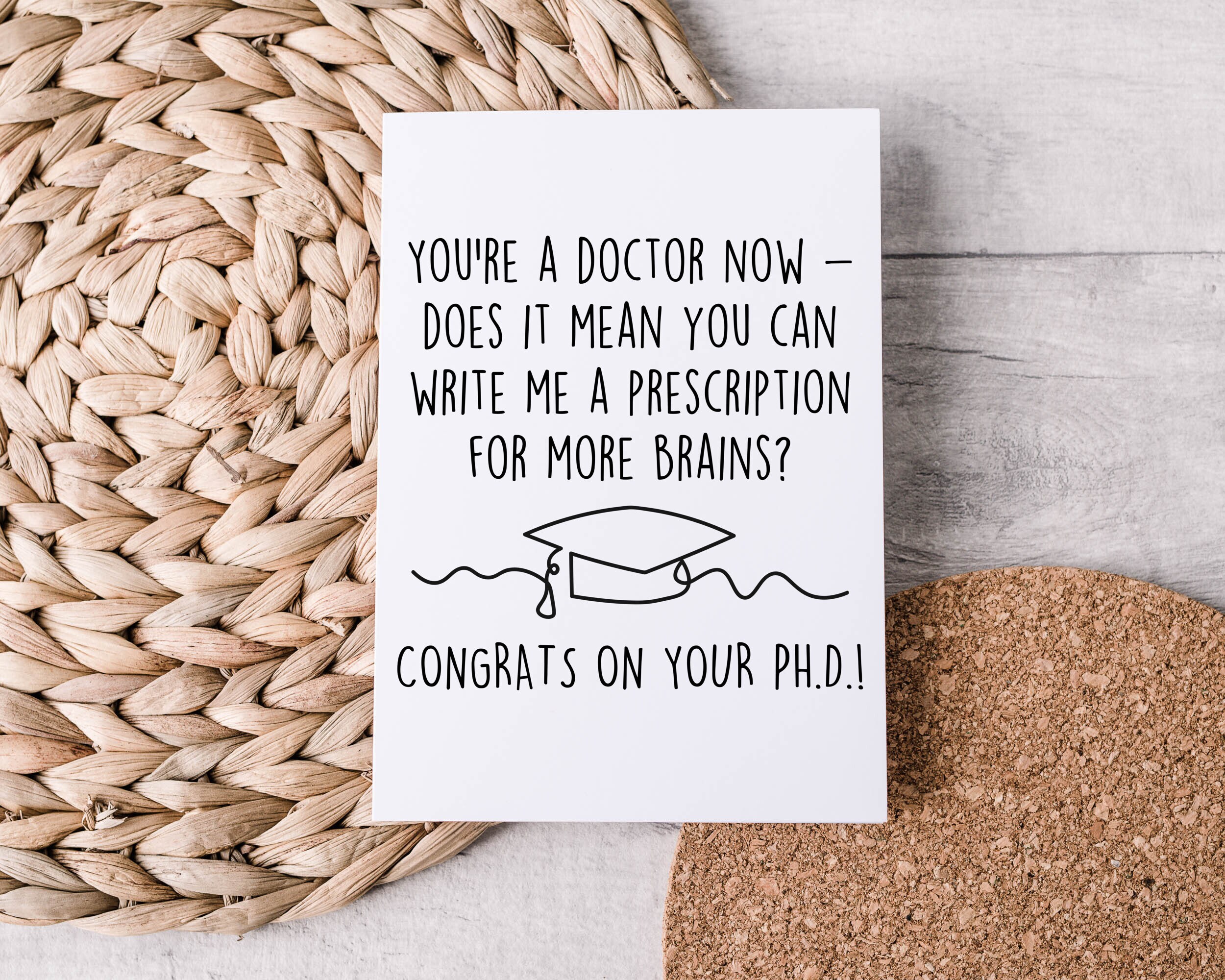 Funny Phd Graduation Card Phd Graduation Gift for Him - Etsy