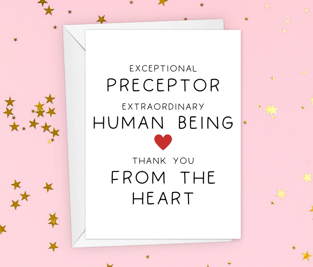 Preceptor Thank You Card, Nurse Preceptor Appreciation Gift, Nurse Week ...