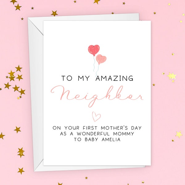 Custom New Neighbor Card - Etsy