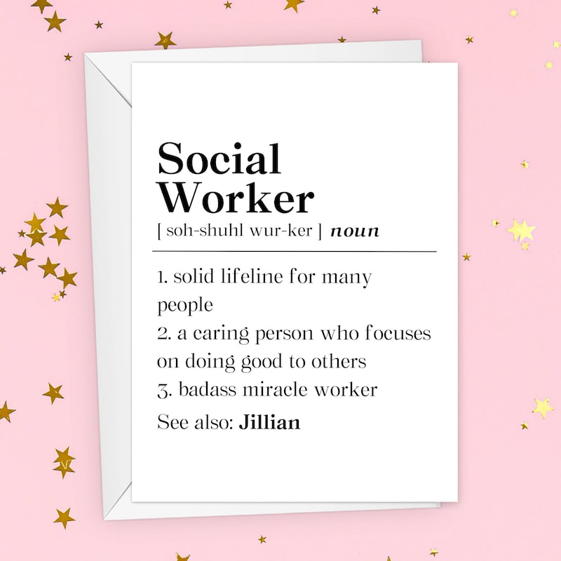 Social Worker Greeting Card - Etsy