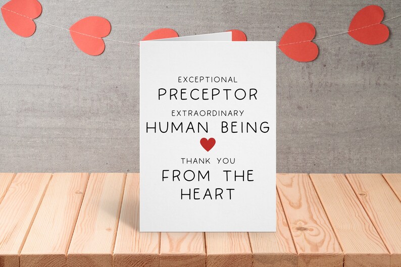 Preceptor Thank You Card, Nurse Preceptor Appreciation Gift, Nurse Week ...