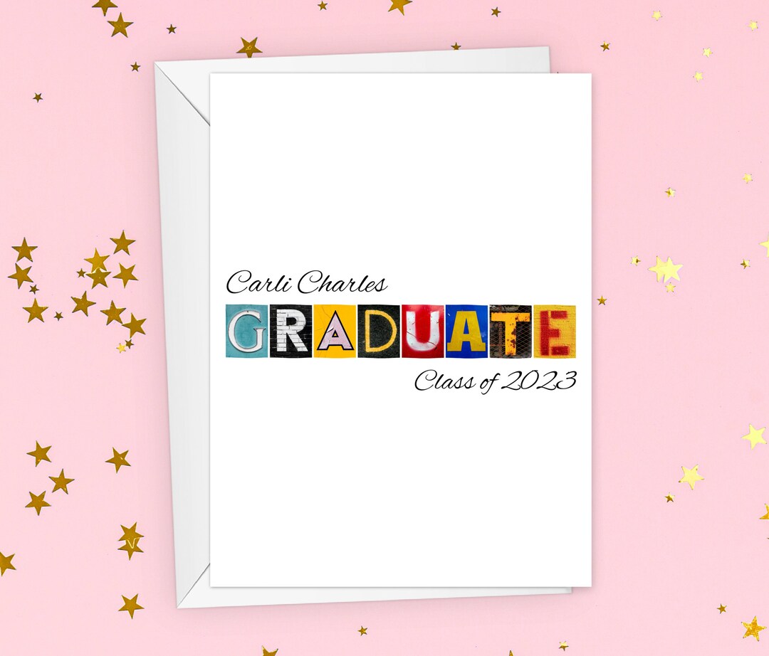 Personalized Graduation Alternative Card, Graduation Party Gift, Class ...