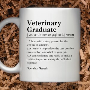 Personalized Veterinarian Graduation Mug, Custom Veterinary Graduate ...