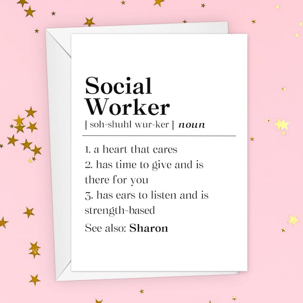 Social Worker Cards - Etsy