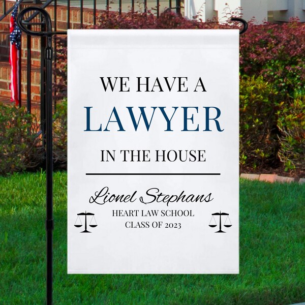 Law Graduation Yard Flag - Etsy