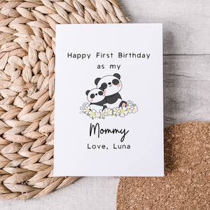 First Birthday as Mommy Card, 1st Birthday as a Mom Card, New Mom ...
