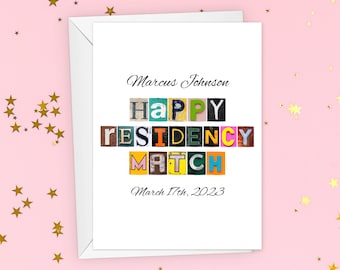 Custom Resident Doctor Definition Card, Medical School Grad Gift, Med ...