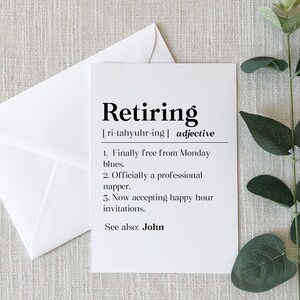 Funny Best Friend Retiring Card, Personalized Retirement Gift, Custom ...