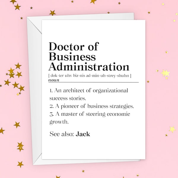 Doctor of Business Graduate - Etsy