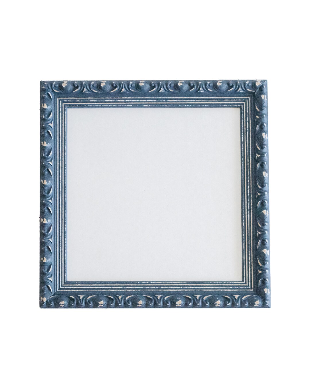 PICTURE FRAME Antique Ornate Frame Blue Picture Frame Vintage Feel ...