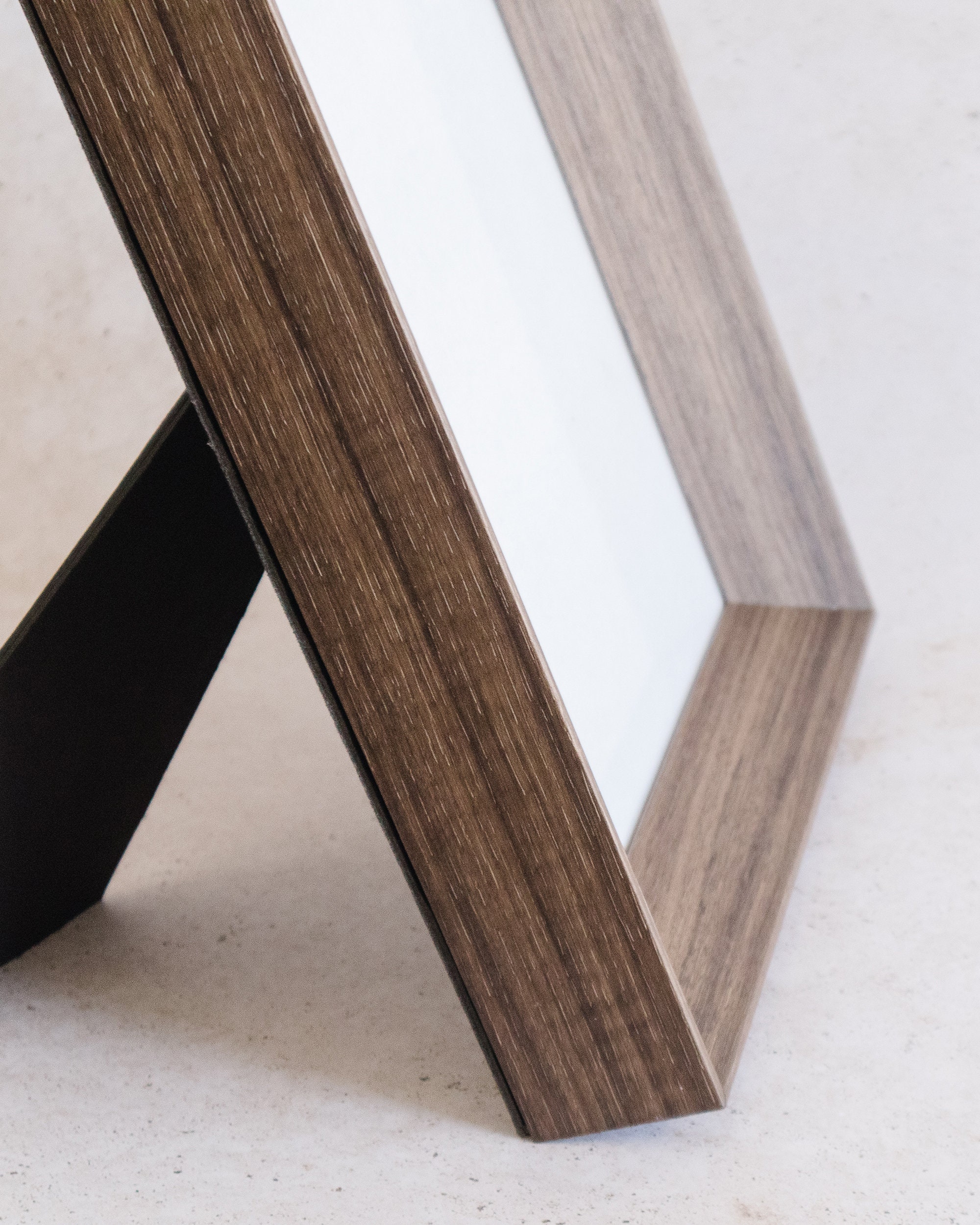 Light Walnut Bevel Frame Easel Frame Table Picture Frame Frames for Art ...