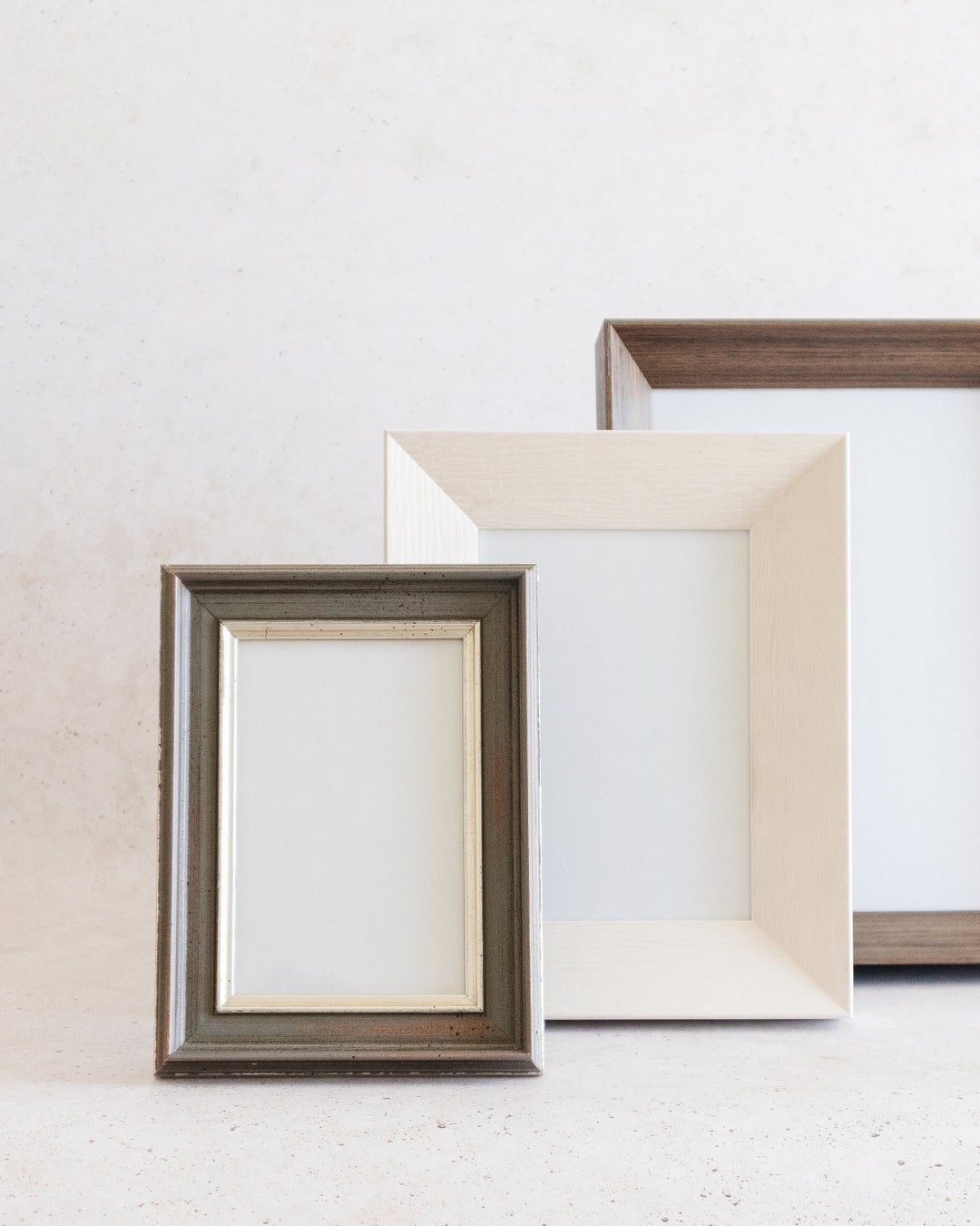 Picture Frames Set of Three. Set of Photography Frames. Portrait Frames ...