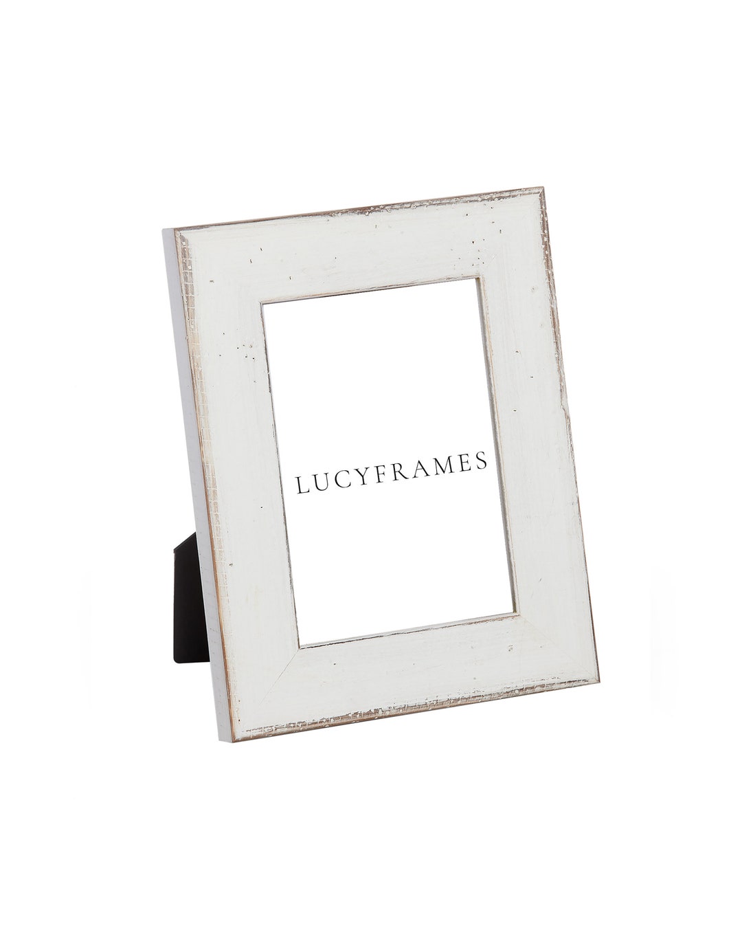 Distressed White Wood Frame. Easel Frame. Table Picture Frame. Frames ...