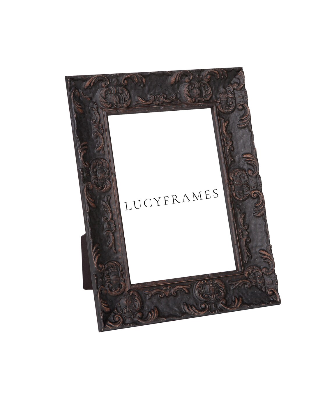 Greta Black Frame. Hand Painted Frames. Black Picture Frame. Traditional Decor. Ornate Frame Art ...