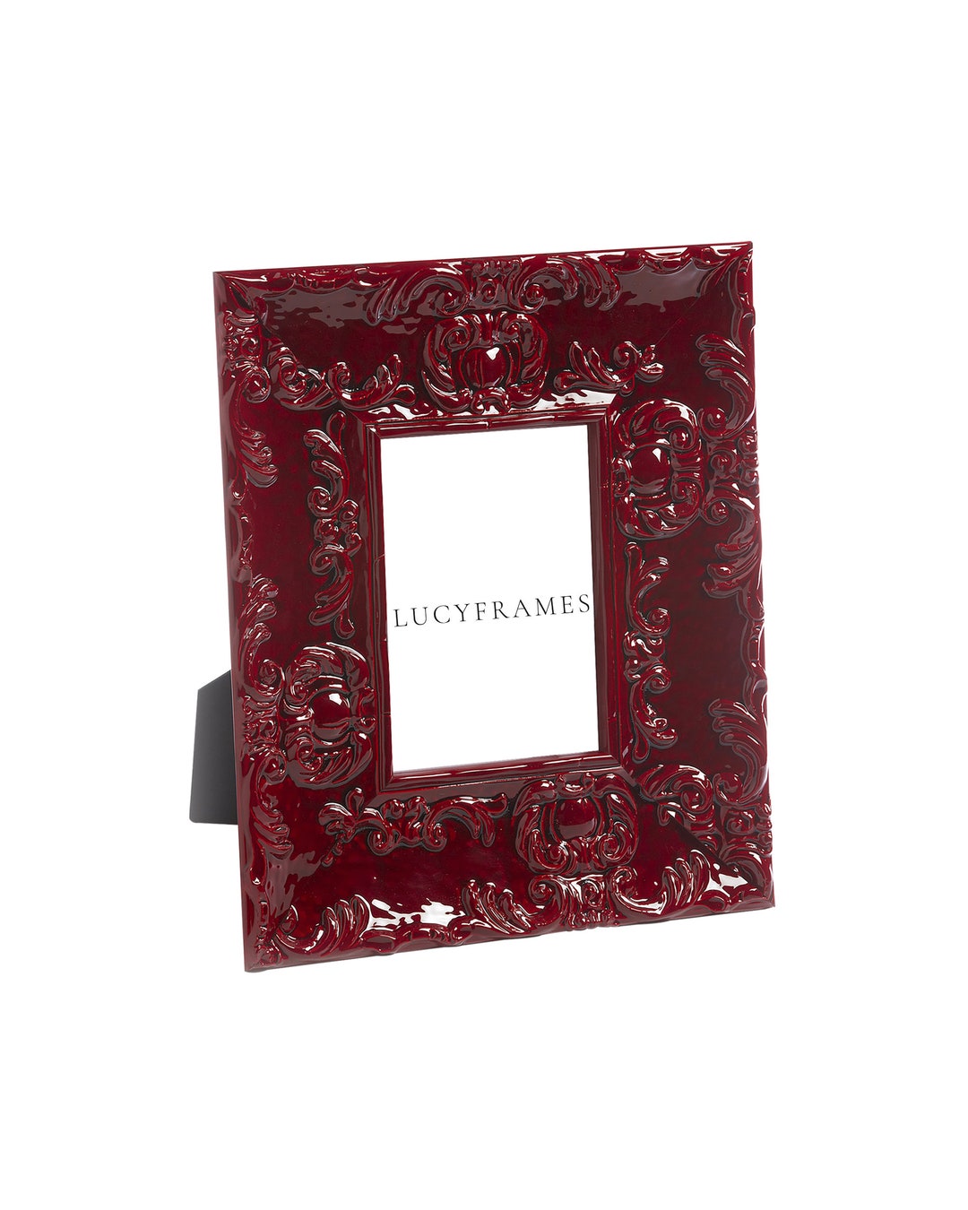 Fiona Red Frame. Picture Frame 5x7. Red Picture Frame. Easel Frame ...