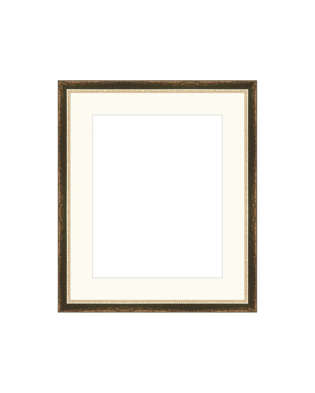 Black Silver Beaded Frame. Silver and Black Frame. Custom Picture Frame ...