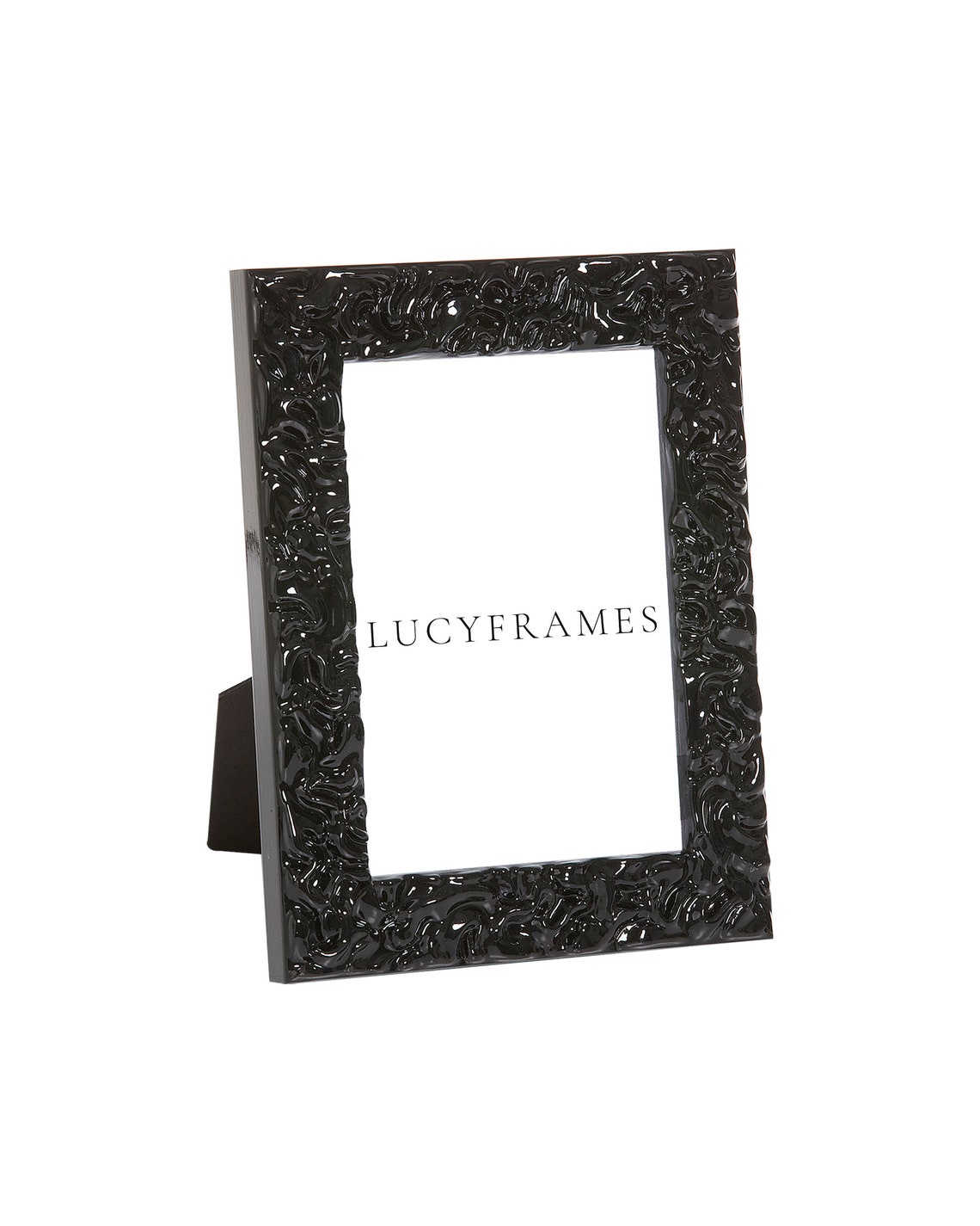 Casiopea Black Frame. Modern Sleek Style. Black Picture Frame. Sparkle ...