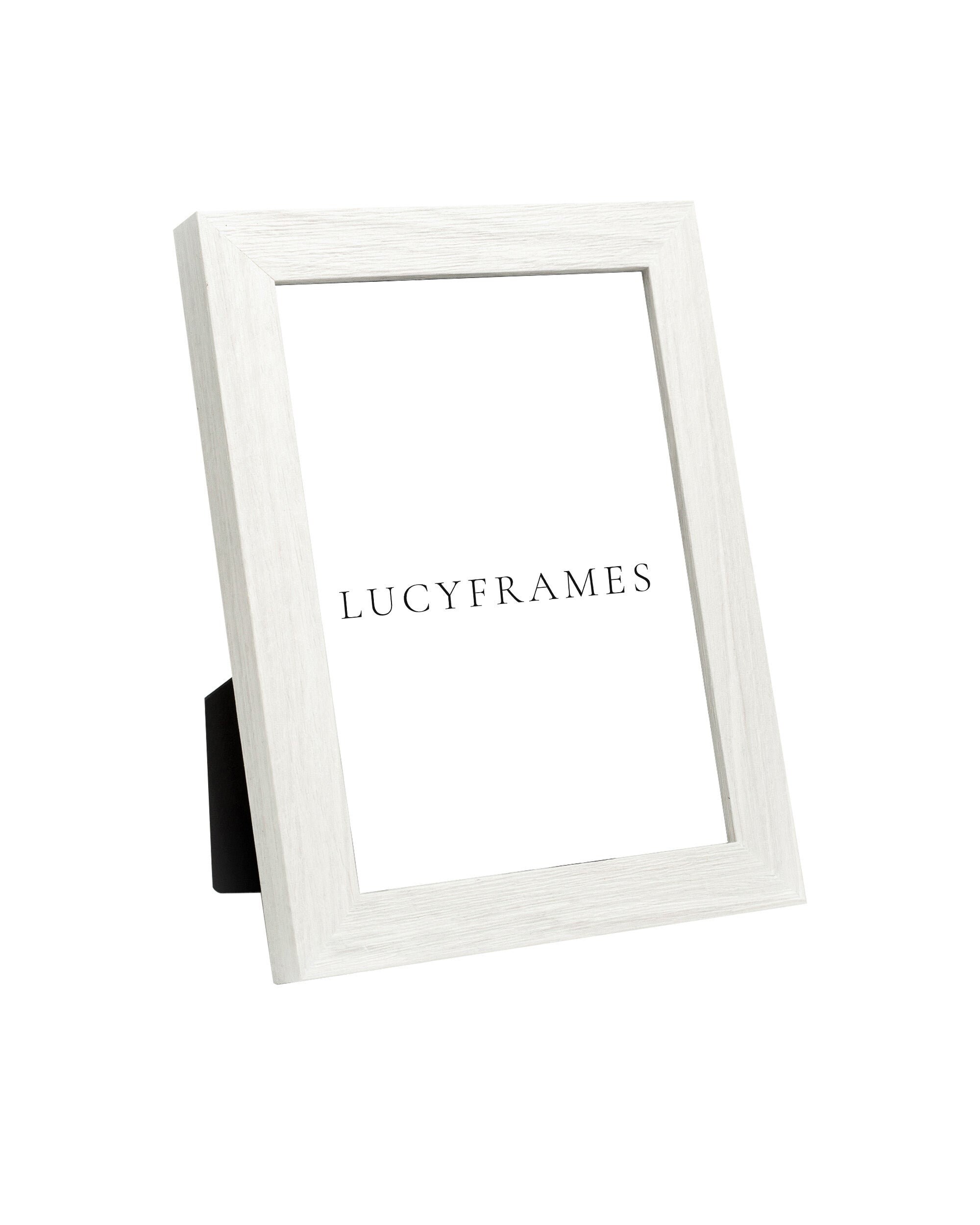 Rustic White Picture Frame, Tabletop Distressed Wood Frame - Nela - Etsy