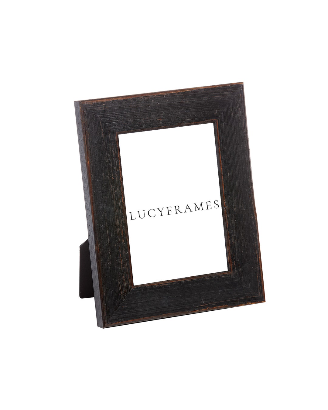 Distressed Black Wood Frame. Easel Frame. Table Picture Frame. Frames ...