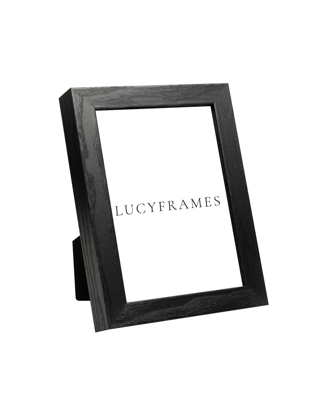 Pascal Black Hardwood Picture Frame, Easel Back, Handmade in USA - Etsy