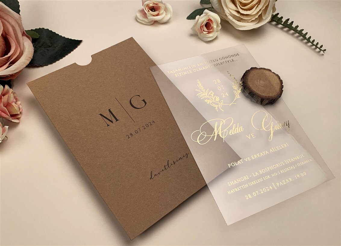 Acrylic Wedding Invitation Transparent Invitation Wedding - Etsy