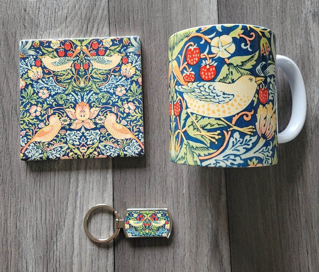 William Morris Strawberry Thief Design Gift Set, William Morris Design ...